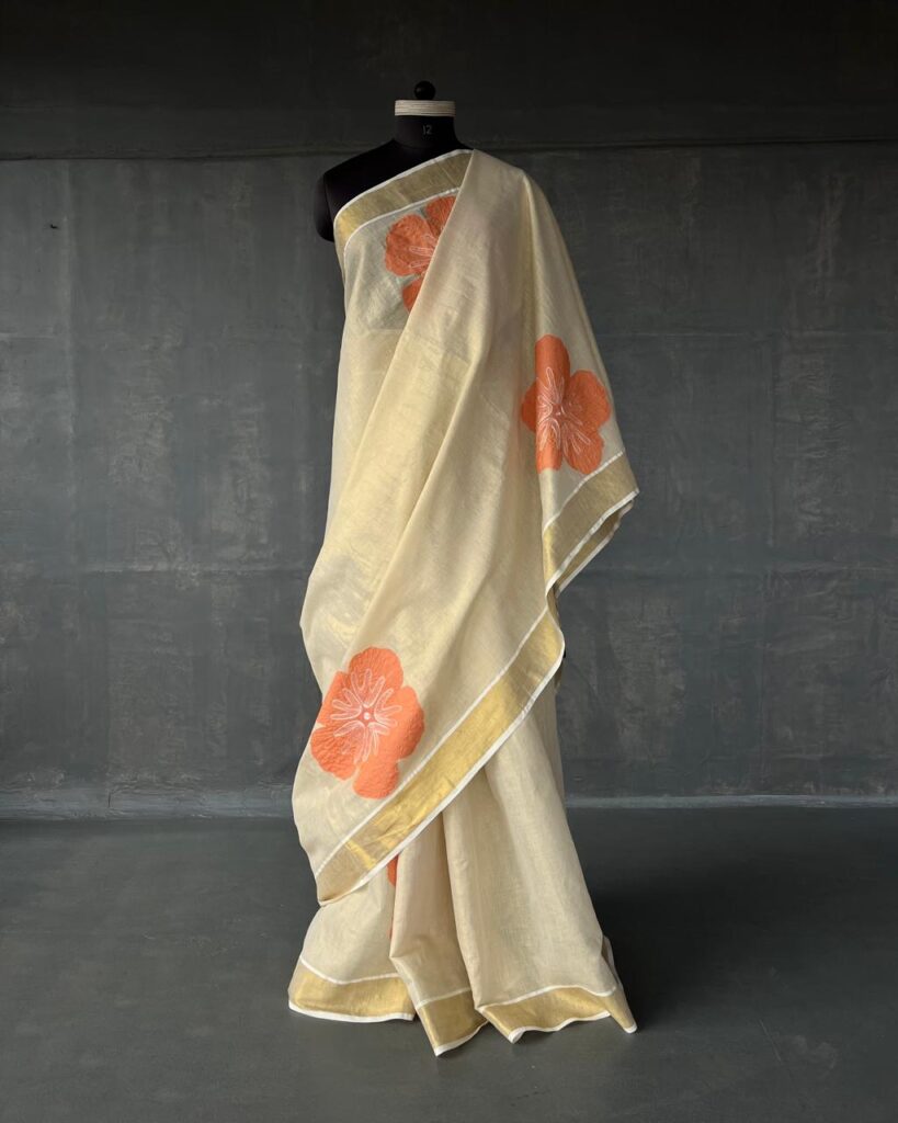 FLOATING LILIES | best cotton saree kerala | Handloom Saree